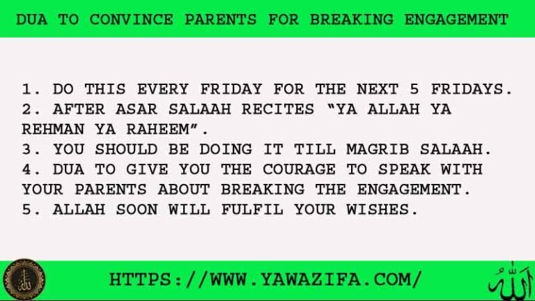 5 Best Dua For Breaking Engagement - Ya Wazifa | Wazifa For Love